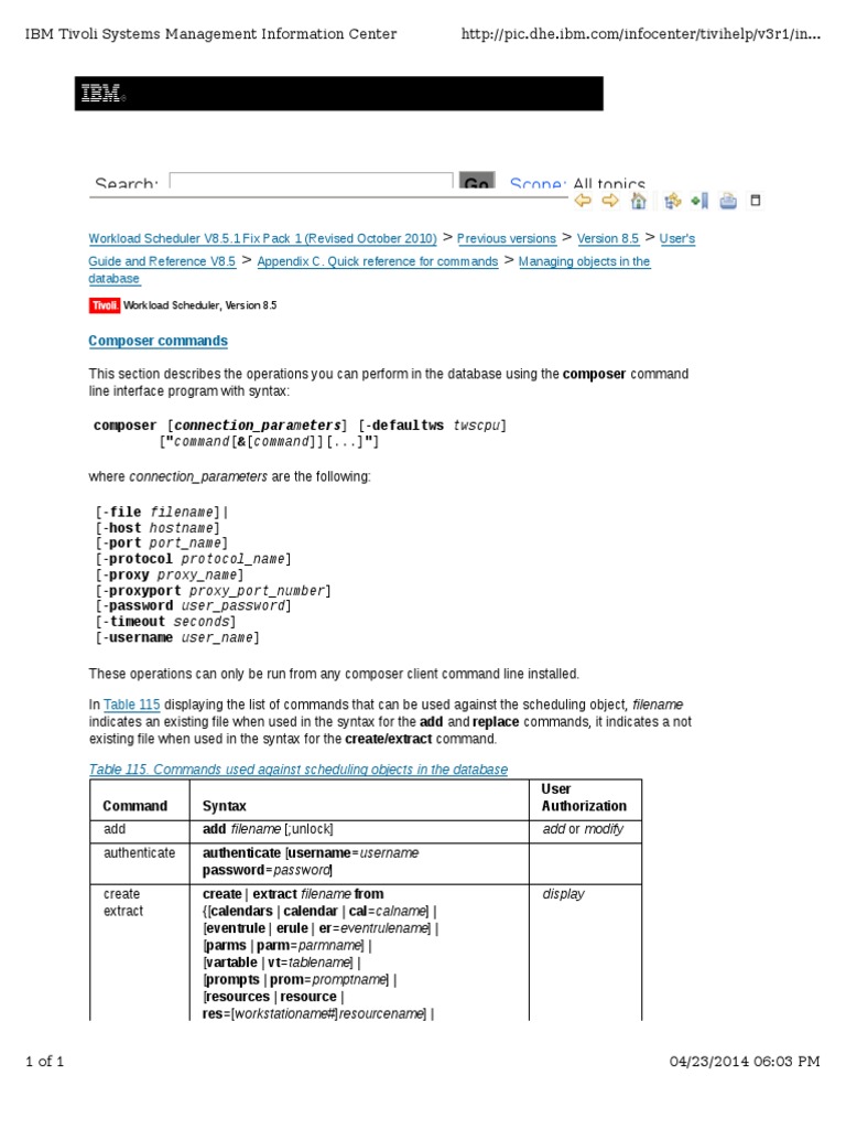 Composer Commands | PDF | Filename | Command Line Interface