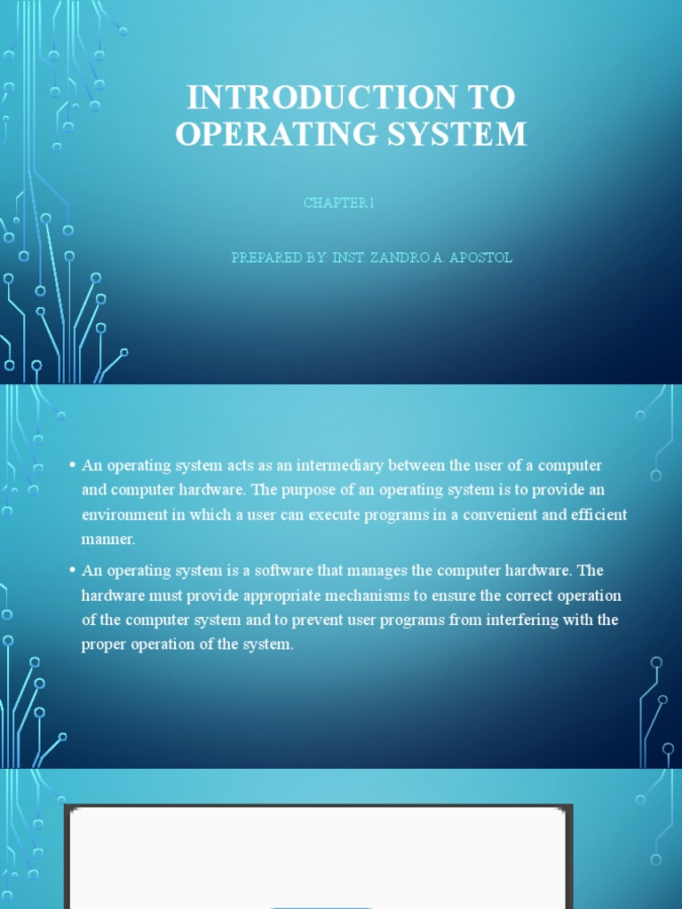 Introduction To Operating System | PDF