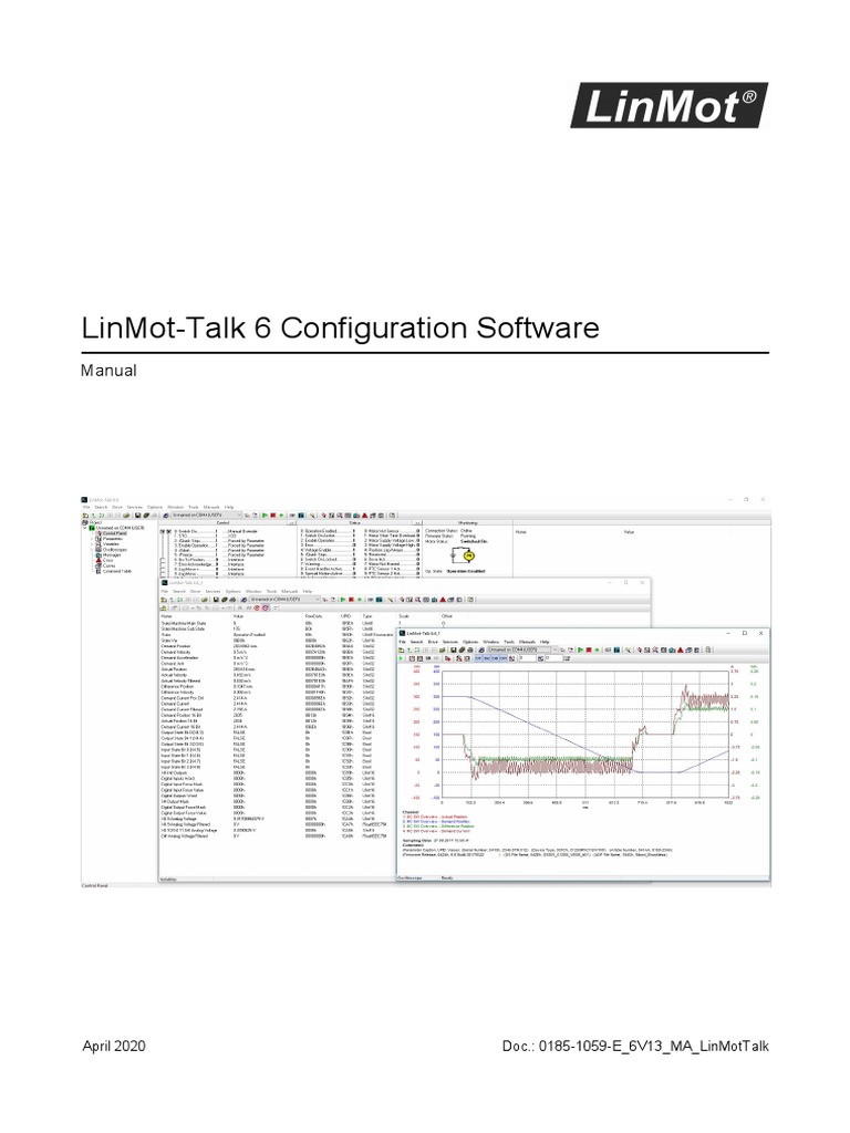 MAN - LinMot Talk Páginas 1 15 | PDF | Parameter (Computer Programming) | Graphical User Interfaces