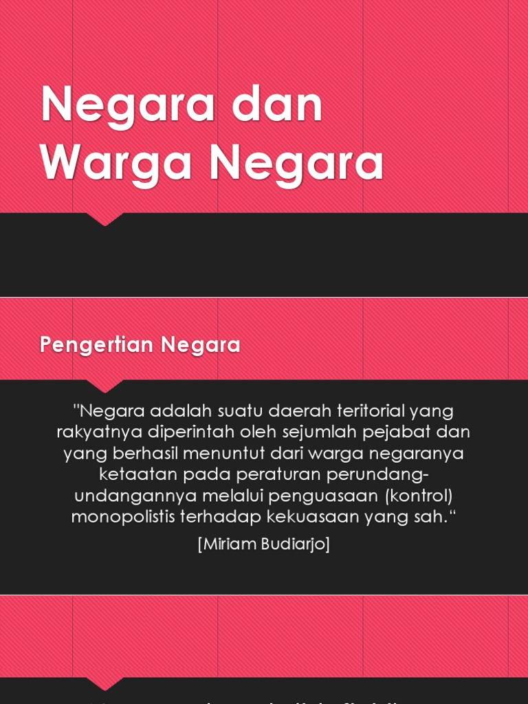 Negara Dan Warga Negara | PDF