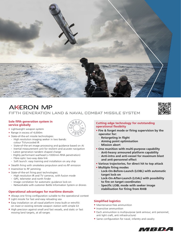 2022 Akeron MP Naval Datasheet 2 | PDF | Missile | Military Technology