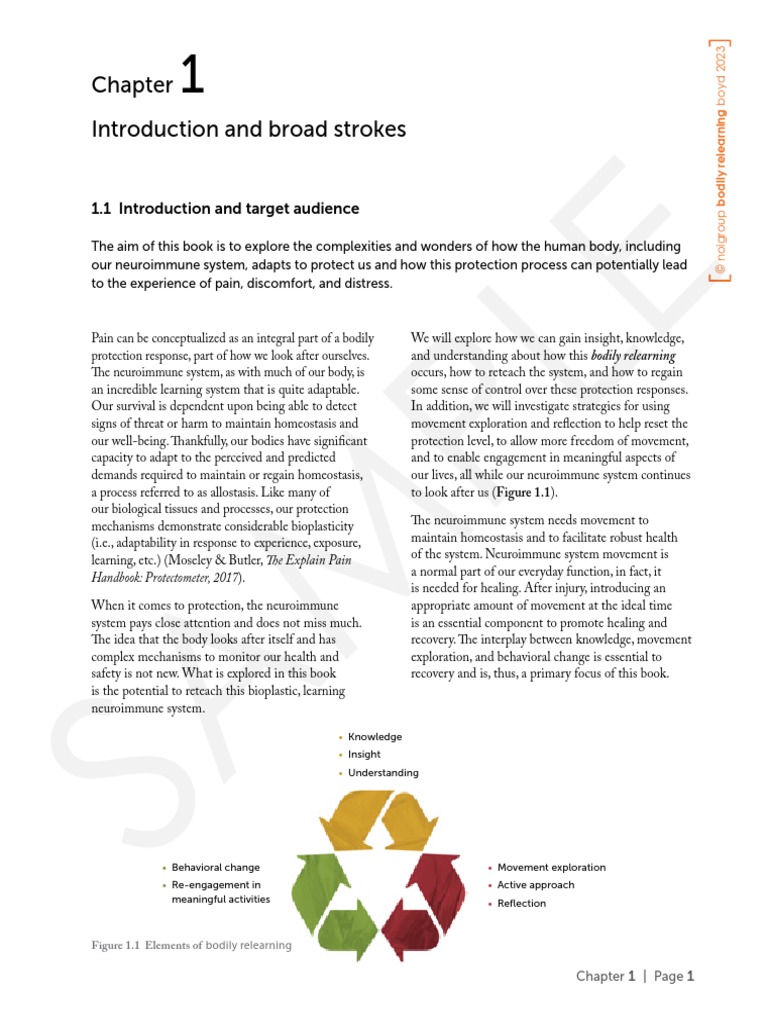 Bodily Relearning Chapter 1 Sample 1 | PDF | Experience | Pain