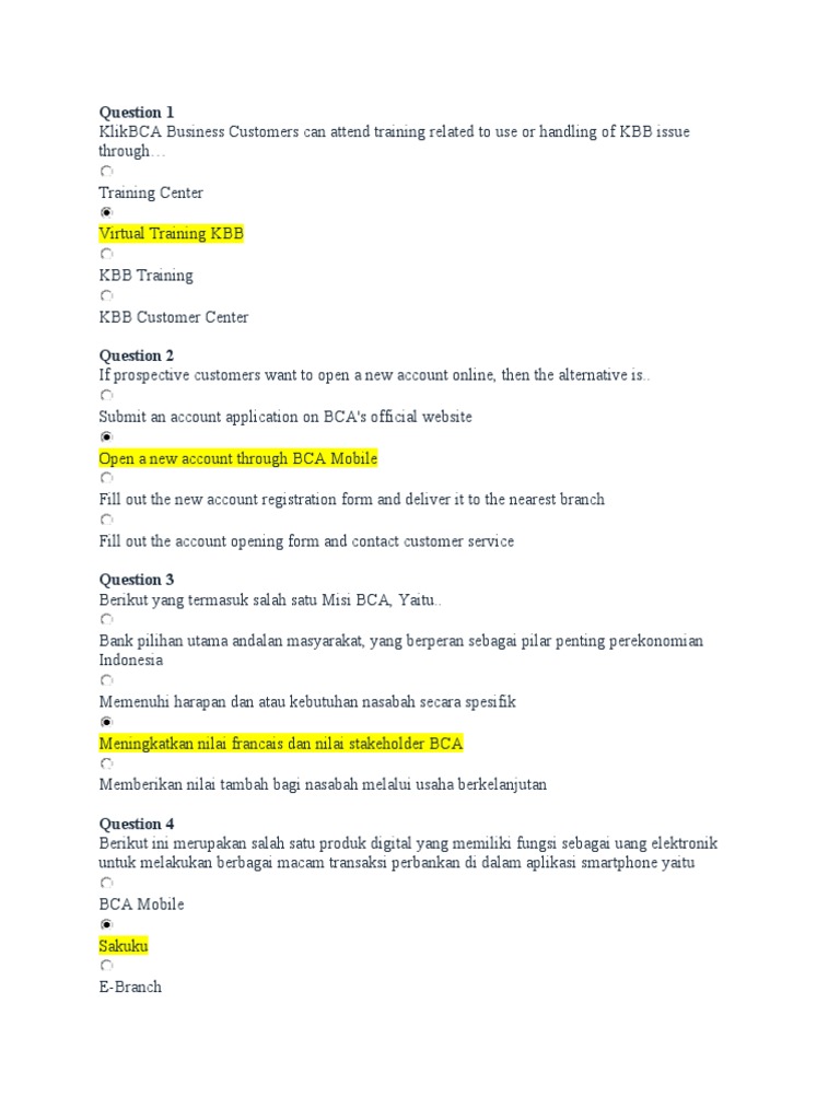 Kunci QQ1 MQBC 2023 v1.3 Update06072023 | PDF