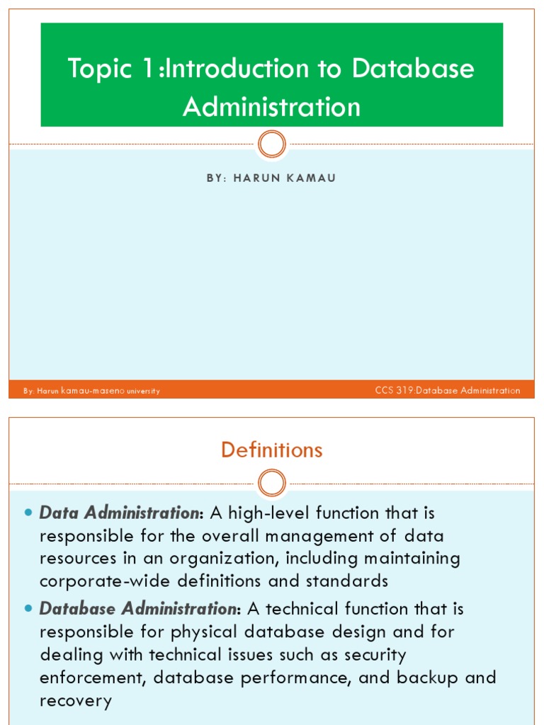 Topic 1 Pdf Databases Backup