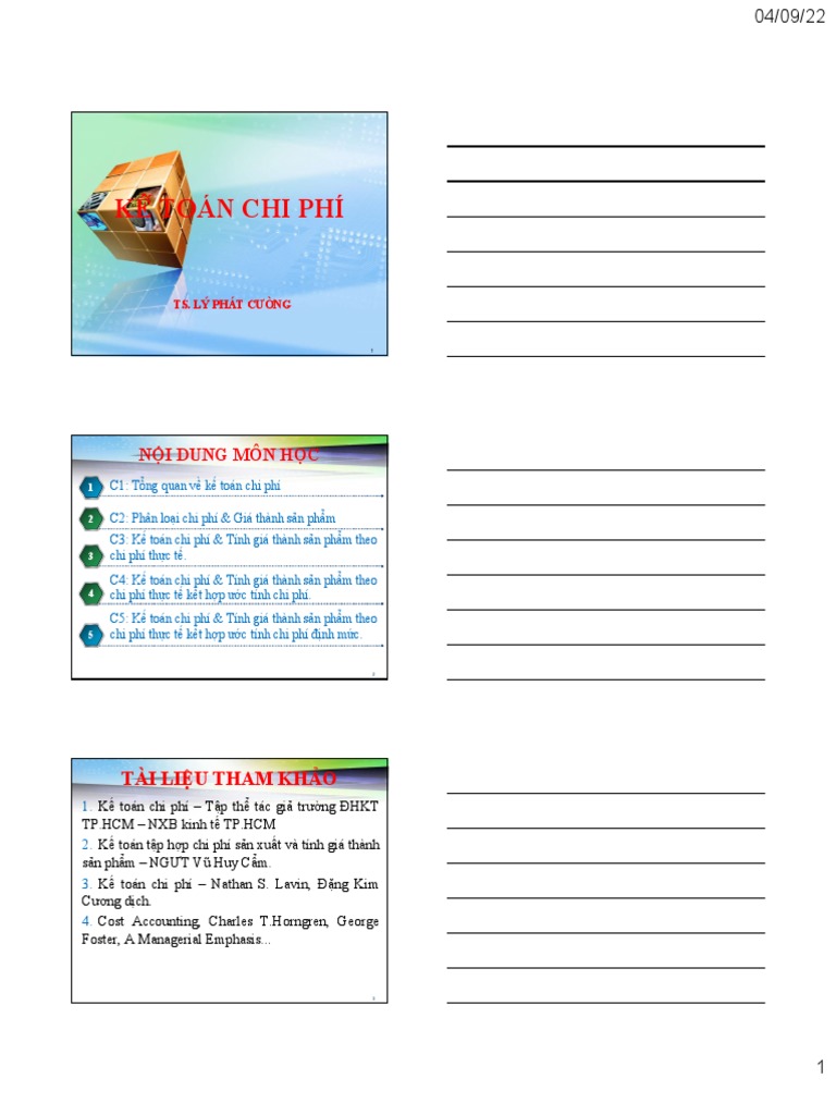 Bài giảng KTCP | PDF