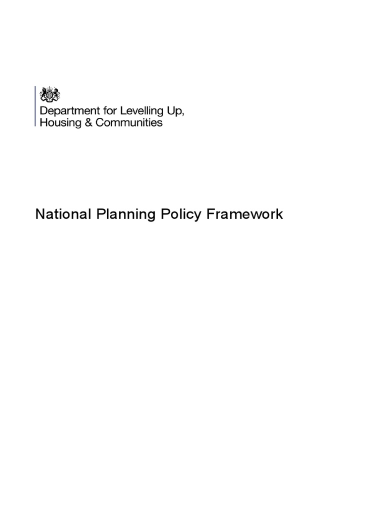 National Planning Policy Framework | PDF | Sustainability | Sustainable ...