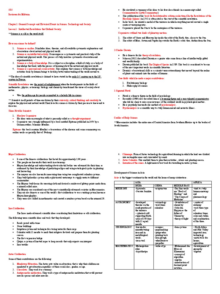 STS Reviewer | PDF | Science