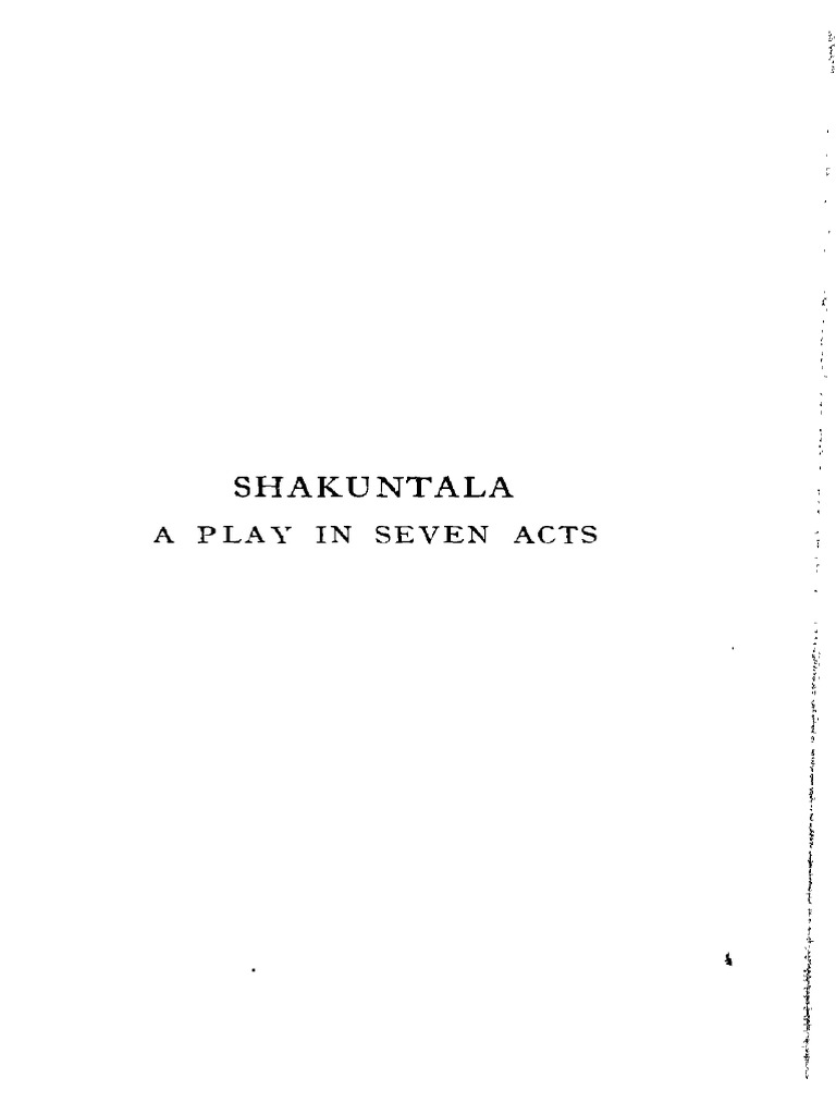 Kalidasa Shakuntala | PDF | Nature