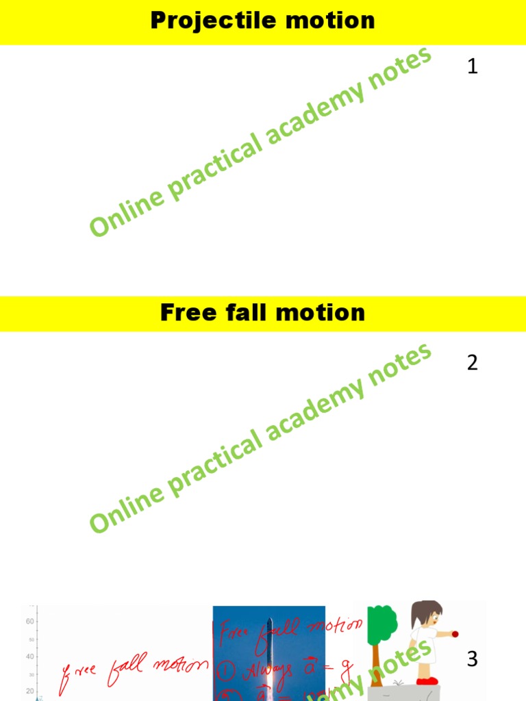 9 Projectile Motion Pdf Projectiles Mechanical Engineering