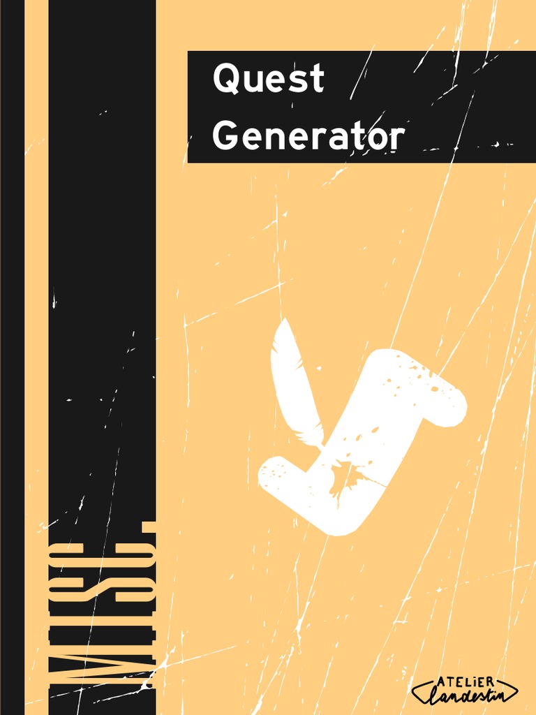 Atelier Clandestin Quest Generator | PDF