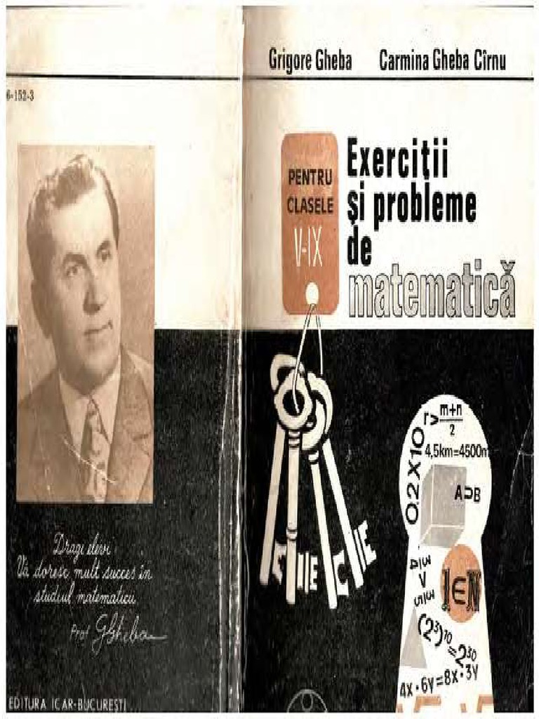 Grigore Gheba - Exerciții Și Probleme de Matematică Fragment | PDF