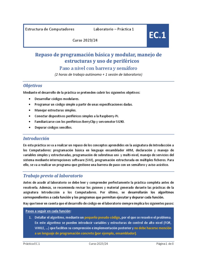 EC1 - Paso A Nivel | PDF | Programación de computadoras | Programa de computadora