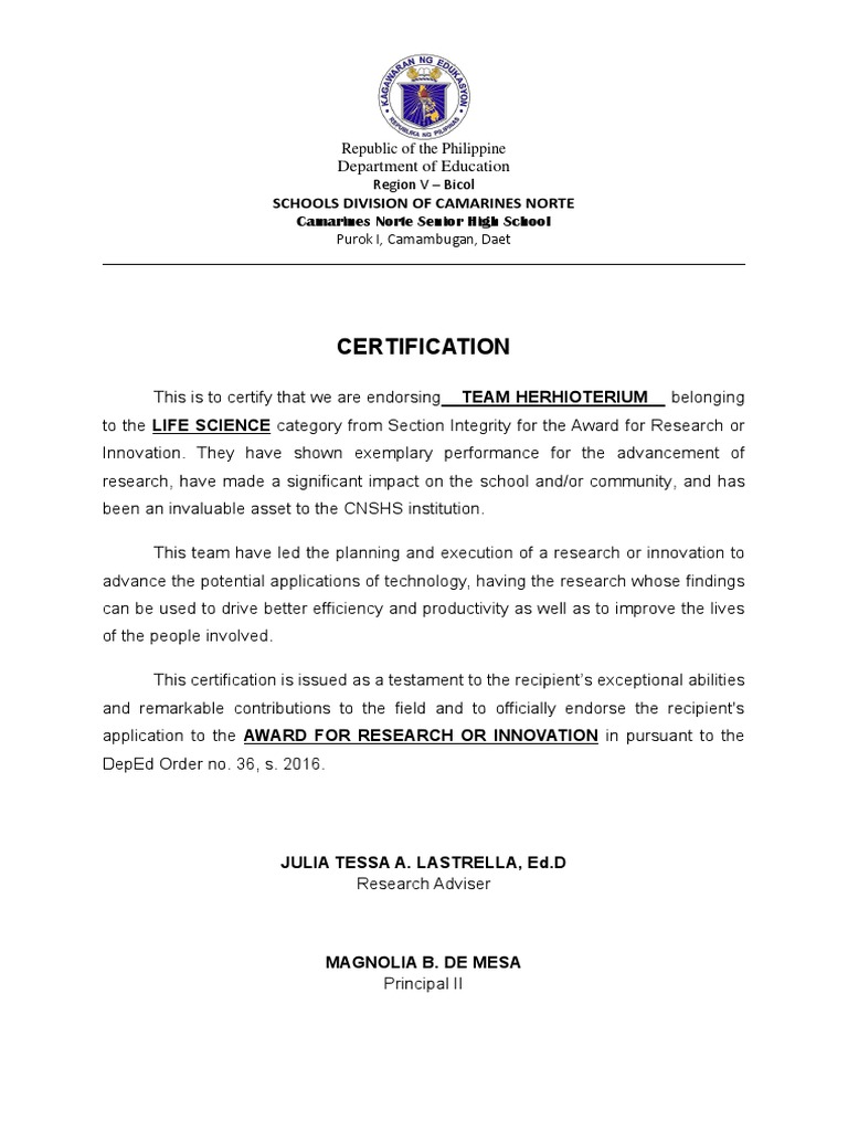 Award For Research or Innovation | PDF | Economies