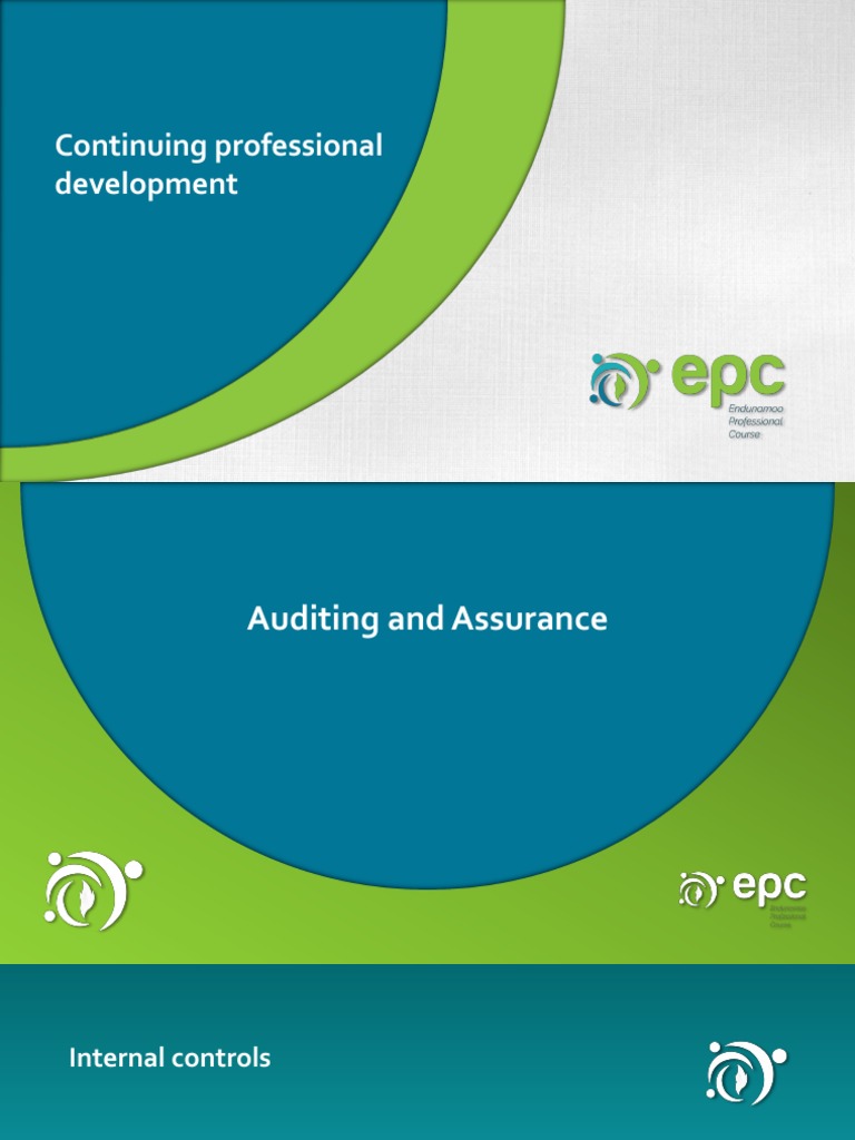 EPC2021 CPD Internal Controls 21062021 | PDF | Internal Control | Audit