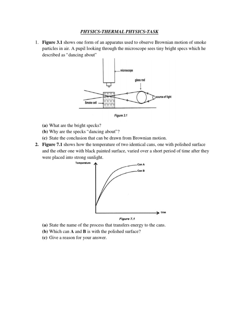 Physics Thermal Physics | PDF | Thermometer | Temperature