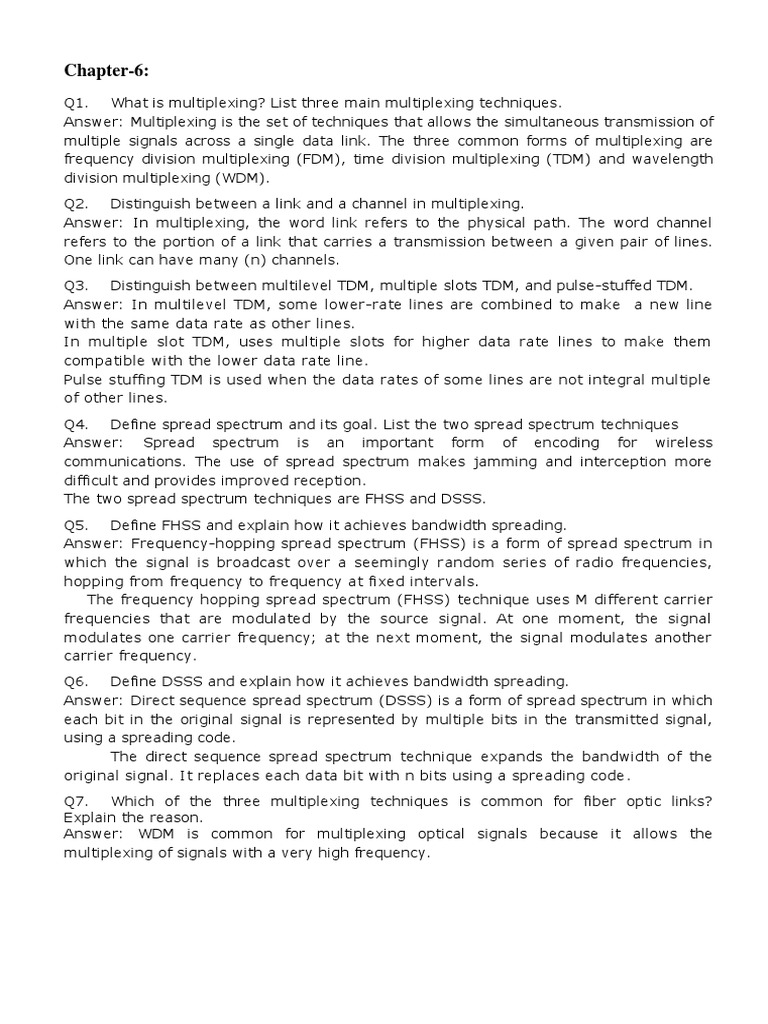 Wa0002 | PDF | Modulation | Multiplexing