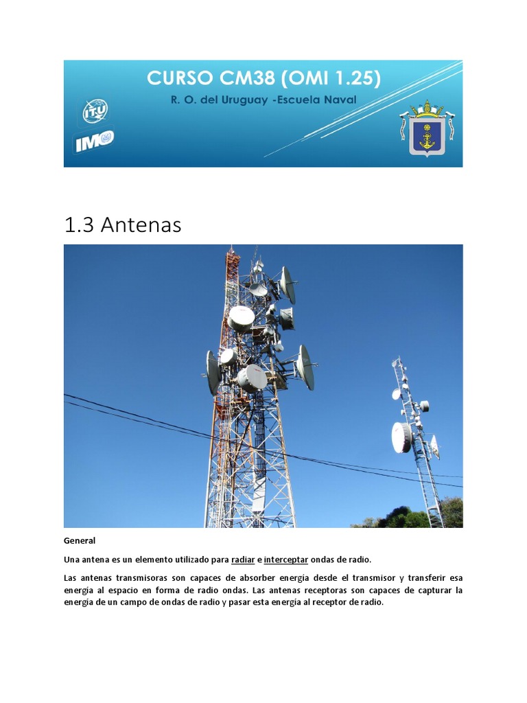 1.3 Antenas | PDF | Antena (Radio) | Radio