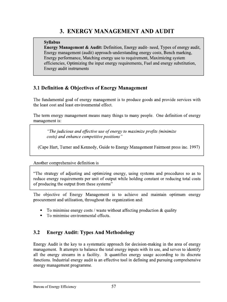 1.3 Energy Management Audit | PDF