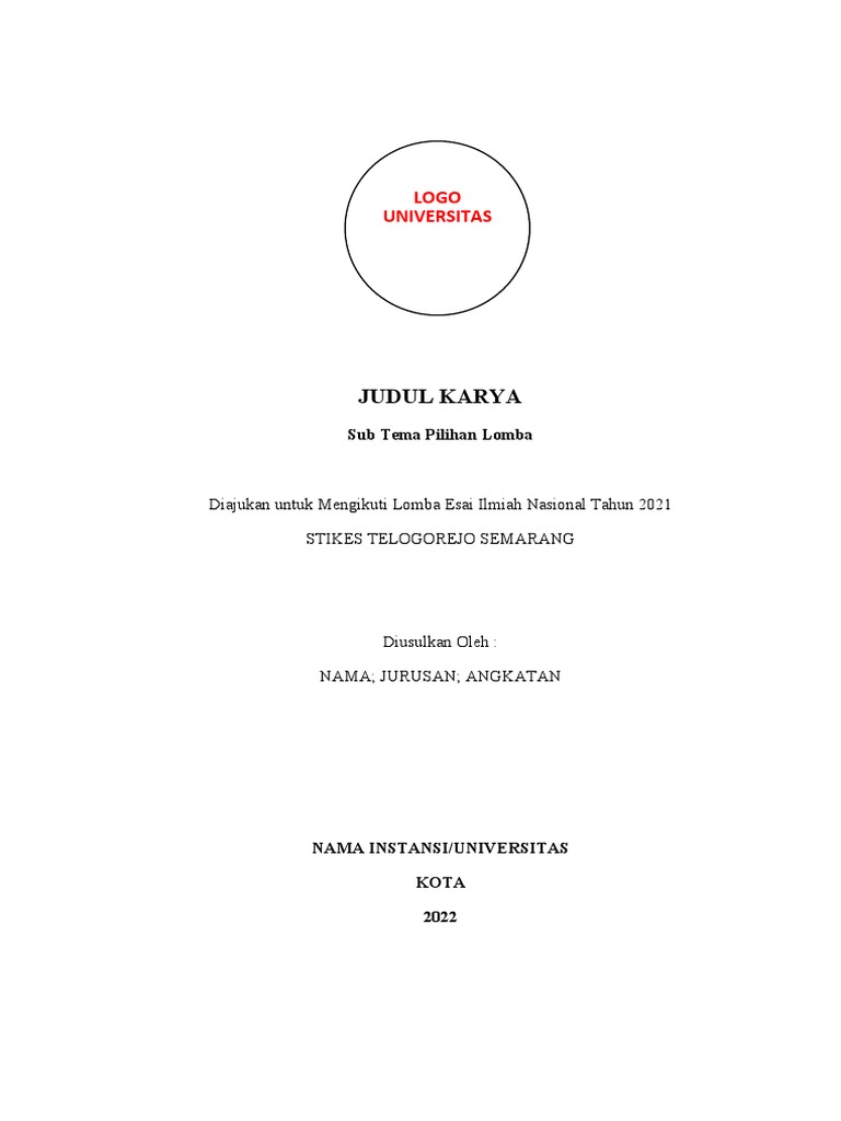 Template Penulisan Esai | PDF