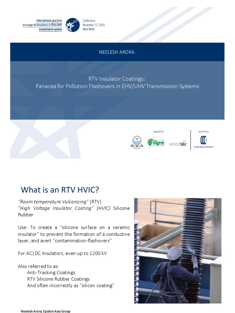 CIGRE CBIP RTV Coating Neelesh Arora 12 NOV 2018 | PDF | Insulator ...