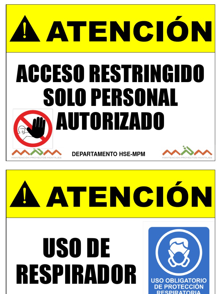 Señalética De Acceso Restringido Pdf