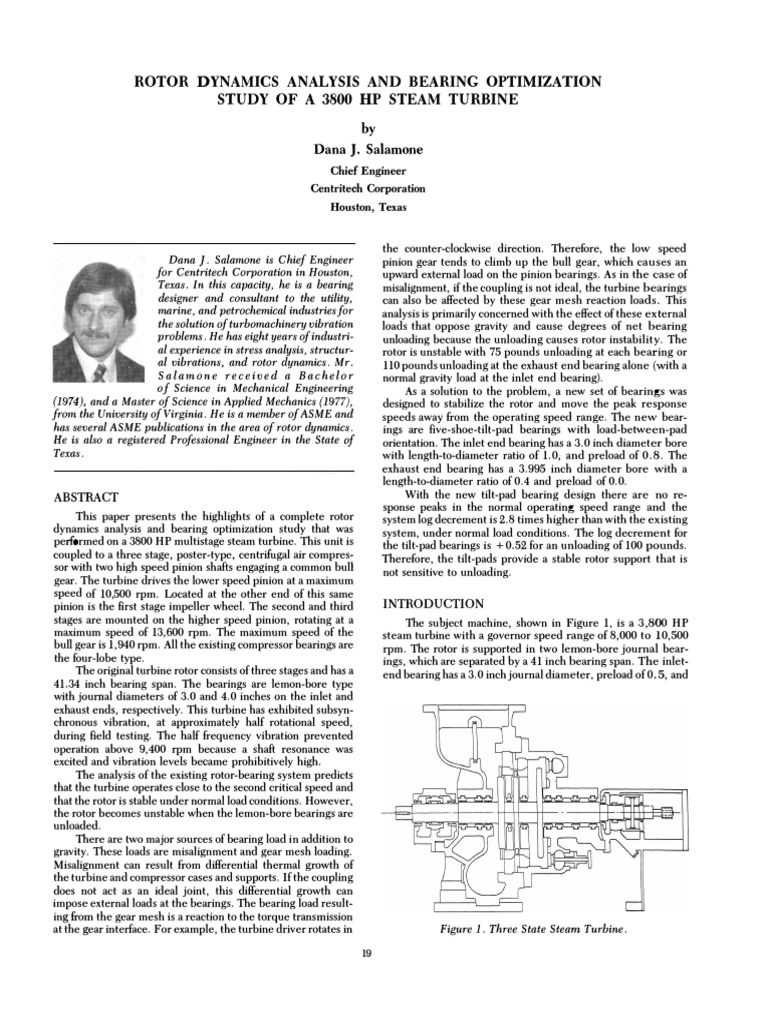 Rotodynamic Analysis & Optimization Study of Bearing | PDF | Turbine | Gear Rotodynamic Analysis & Optimization Study of Bearing | PDF | Turbine | Gear