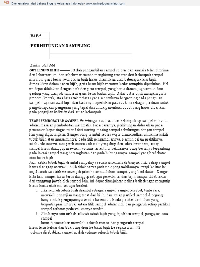 CHAPTER 5 (Perhitungan Cadangan) (1) .En - Id | PDF | Teknologi & Rekayasa