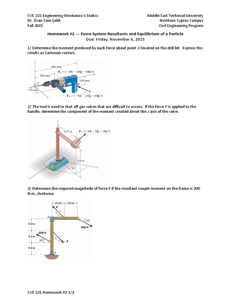 Homework #2 | PDF | Force | Physical Sciences