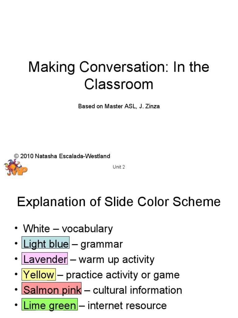 ASL Unit 2: Basic Conversations | PDF | American Sign Language | Thought