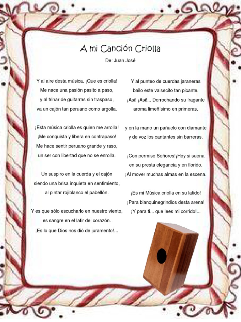 A Mi Cancion Criolla | PDF