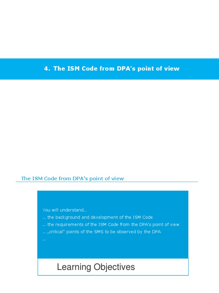 The Ism Code From Dpa's Point of View | PDF | Audit | Risk