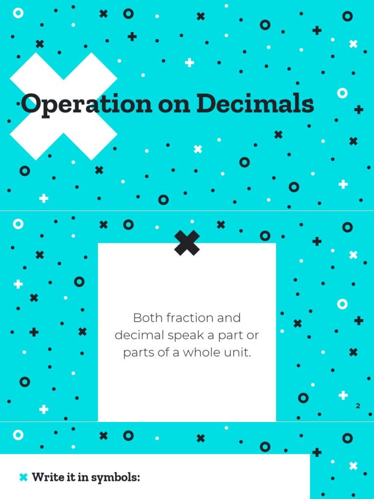 Operations On Decimals | Download Free PDF | Subtraction | Division ...