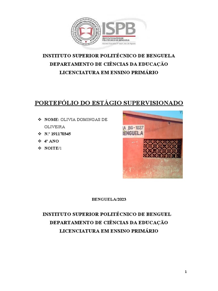 Portefólio Ispb | PDF | Pedagogia | Lição