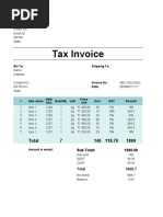 Cloth Bill Format 2 | PDF