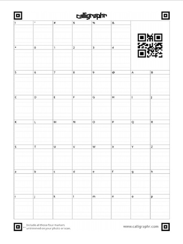 Calligraphrtemplate | PDF