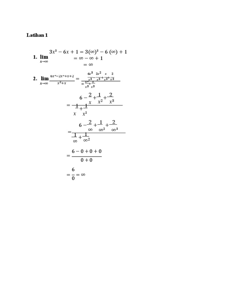 Limit dan Turunan Fungsi Matematika | PDF