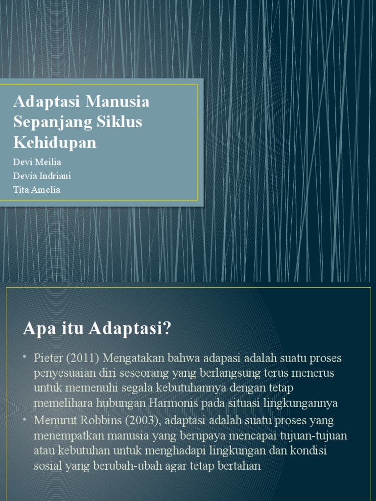 TUGAS Adaptasi Manusia Sepanjang Siklus Kehidupan | PDF | Karier ...