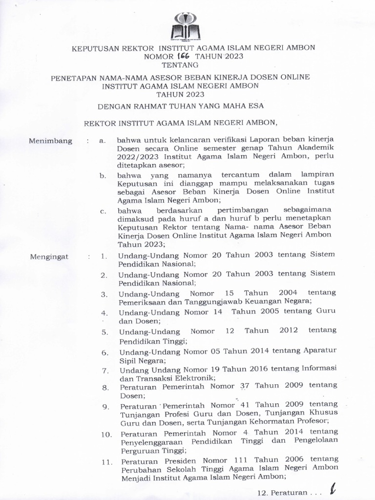 SK Asesor BKD Online | PDF