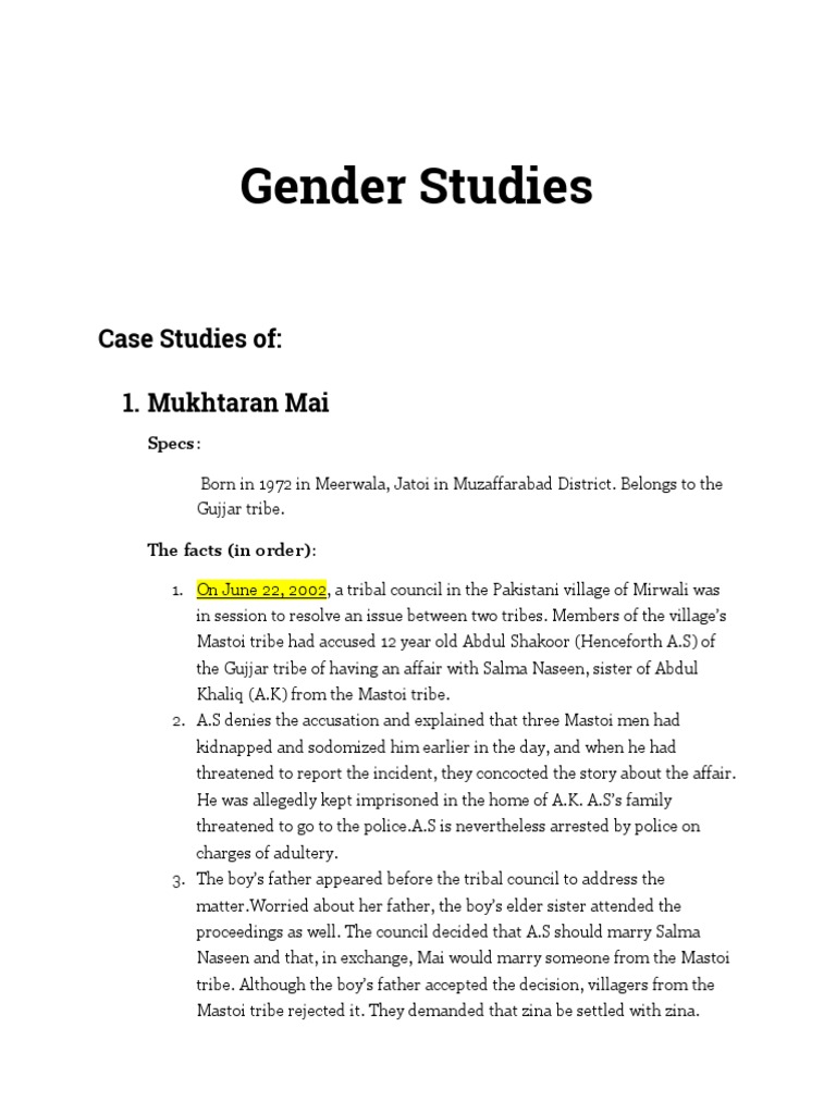 GEnder Studies Notes Merged | PDF | Feminism | Gender Studies