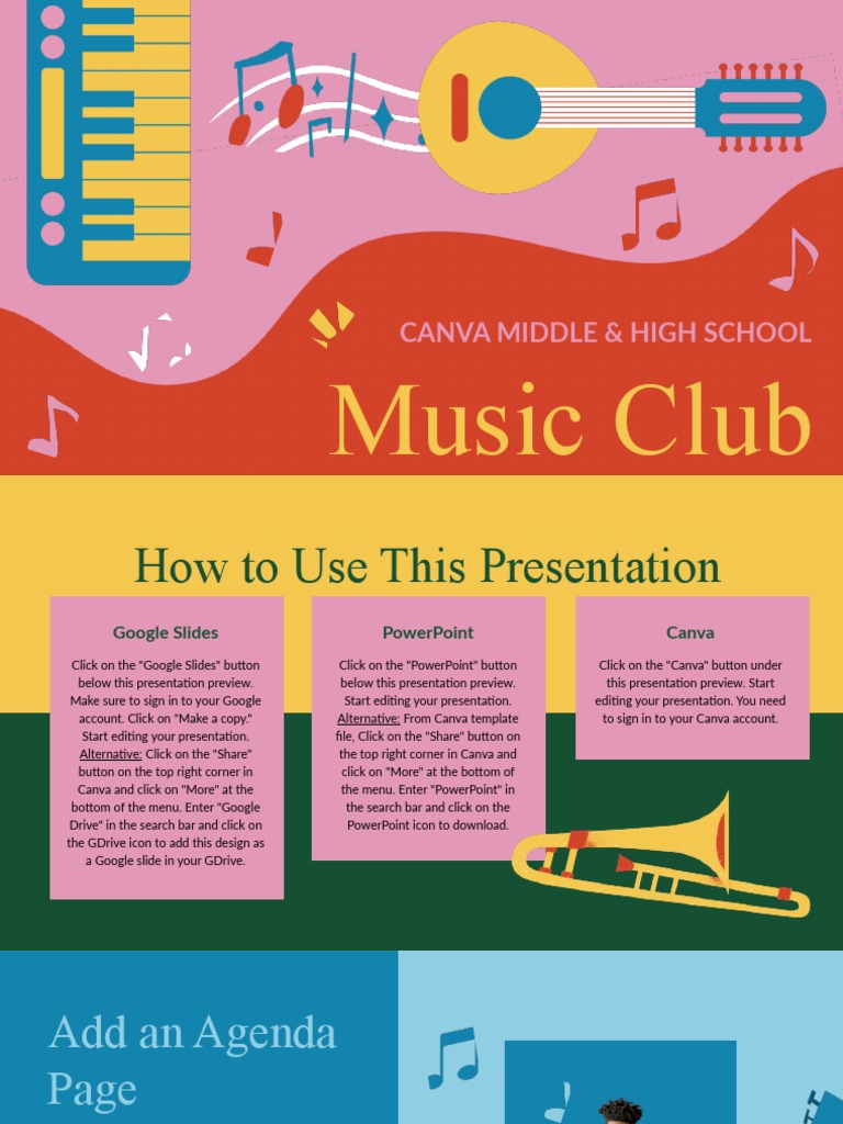 Bold Illustrative School Music Club | Download Free PDF | Microsoft ...