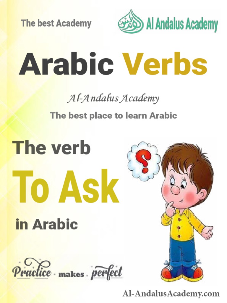 Arabic Verb Conjugation: To Ask | PDF | Plural | Languages