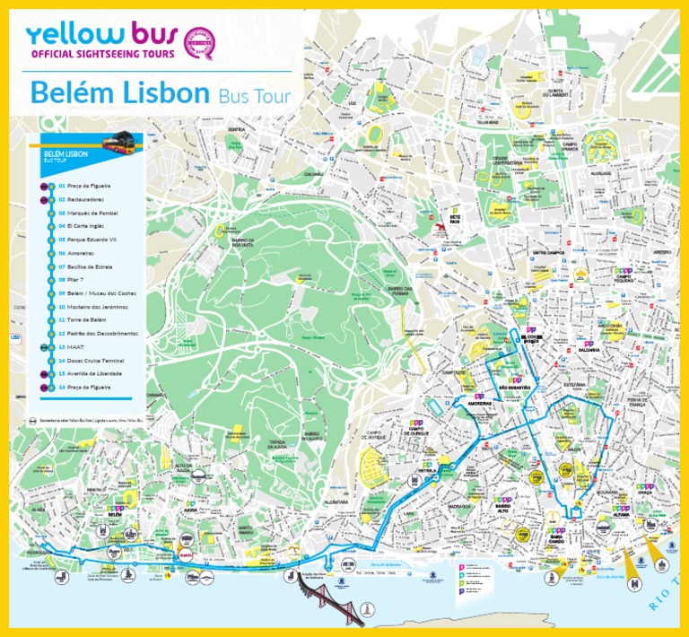 Mapa Autobus Turistico Lisboa | PDF | Edifícios e estruturas