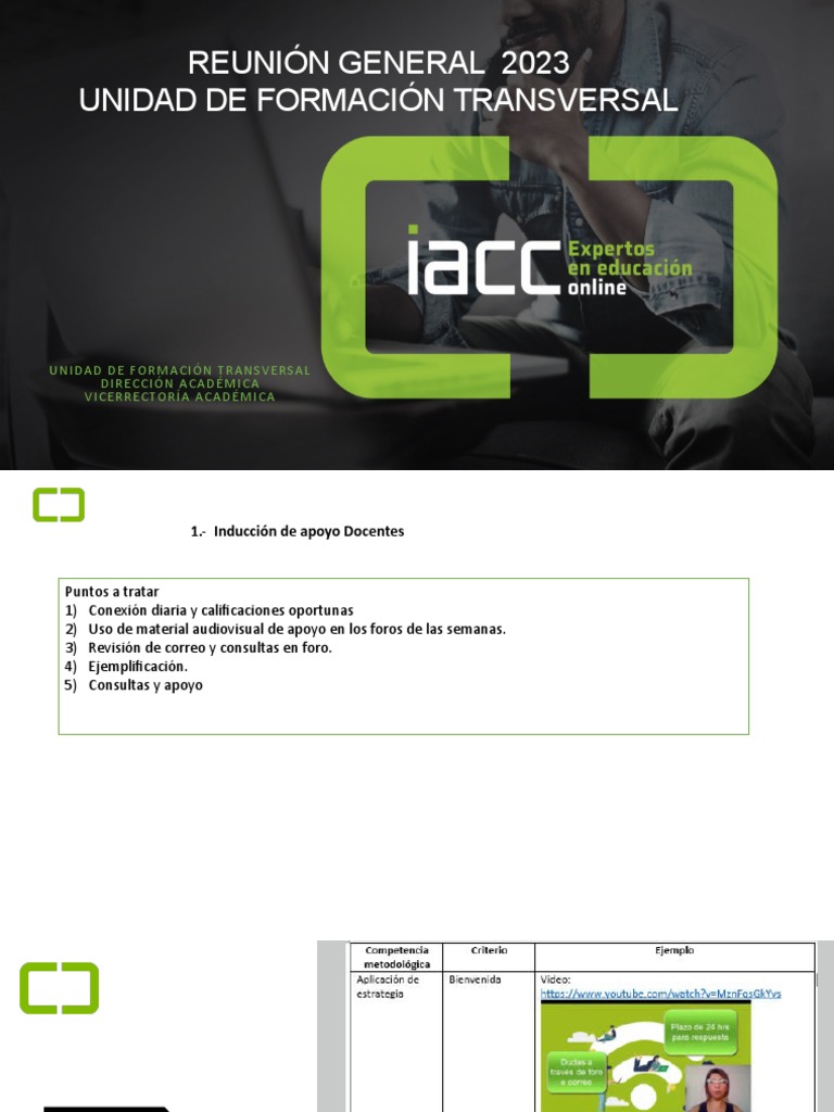 Induccion Docente NIVMA Agosto | PDF | Crecimiento personal y profesional