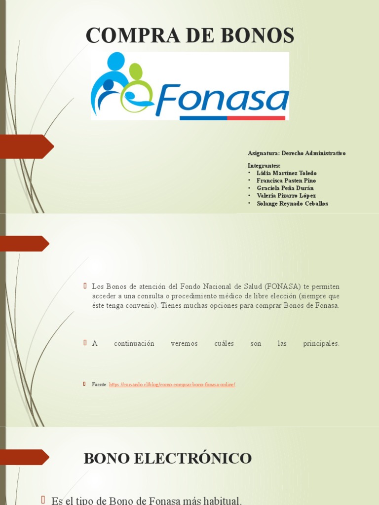 Guía para Comprar Bonos Fonasa | PDF | Negocios | Finanzas y dinero