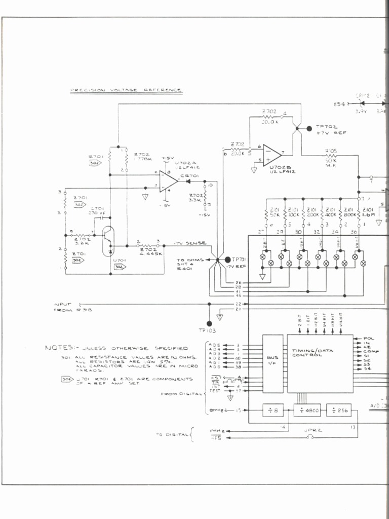 Fluke 8840A Schematic Sheet2 ADC | PDF