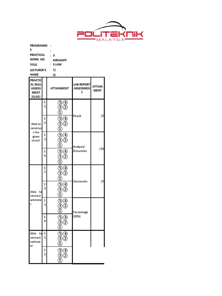 Labwork 3 | PDF | Voltage | Electrical Network