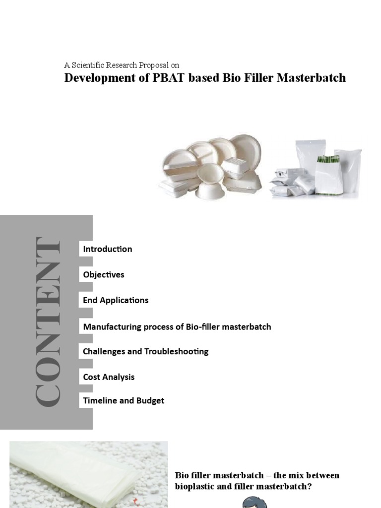 Development of PBAT Based Bio Filler Masterbatch: A Scientific Research ...