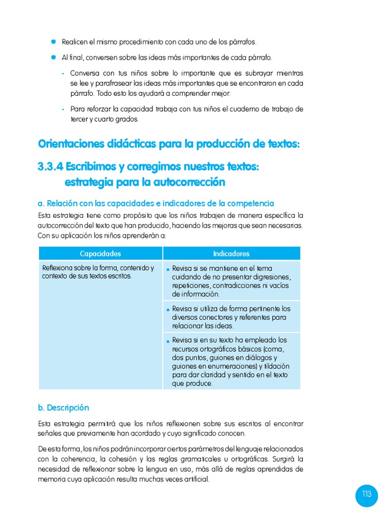 ESTRATEGIAS PRODUCCIÓN DE TEXTOS ESCRITOS - IV CICLO 3° y 4° | PDF ...
