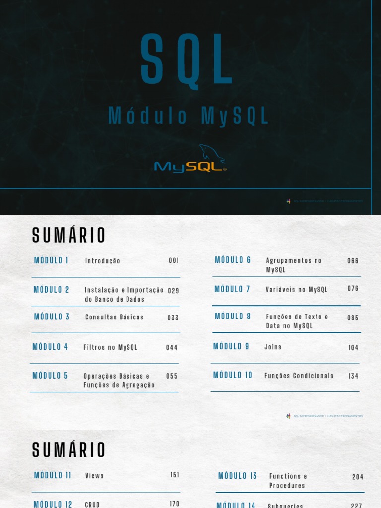 Apostila MySQL | PDF | SQL | Bancos de dados