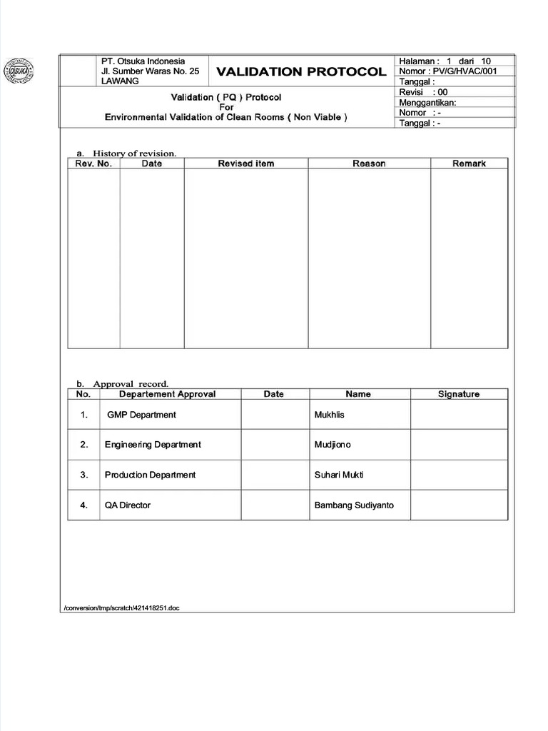 PDF Protokol PQ Hvac - Compress | PDF